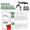 Latch Replacement Set Kit for Mailbox Repair - Top Latch, Door Latch, 2 ...
