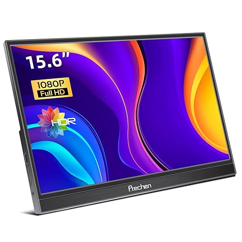 Prechen Portable Monitor 15.6 Inch Computer Display Full HD IPS Screen ...