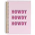 Amazon.com : ANIANG Preppy Pink Spiral Notebook, Preppy Journal, Hot ...