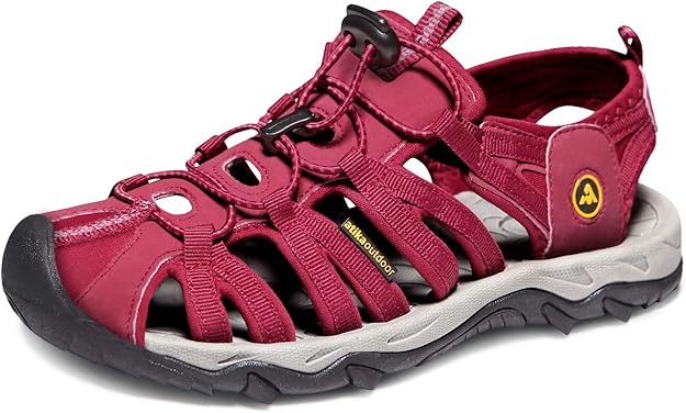 ATIKA Women's Sports Sandals Trail Outdoor Water Shoes 3Layer Toecap ...