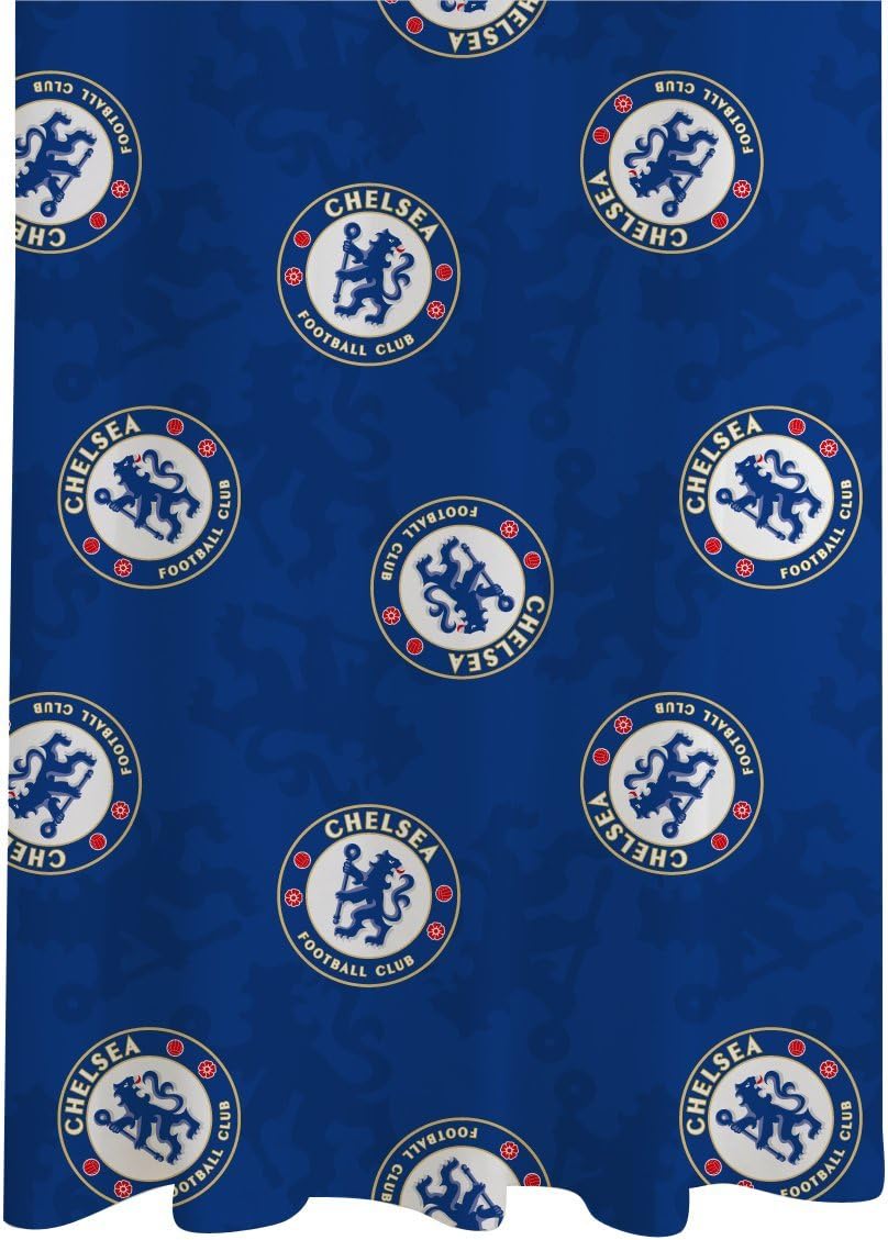 Chelsea FC Multi Crest Curtains, 66 x 54-inch: Amazon.co.uk: Kitchen & Home