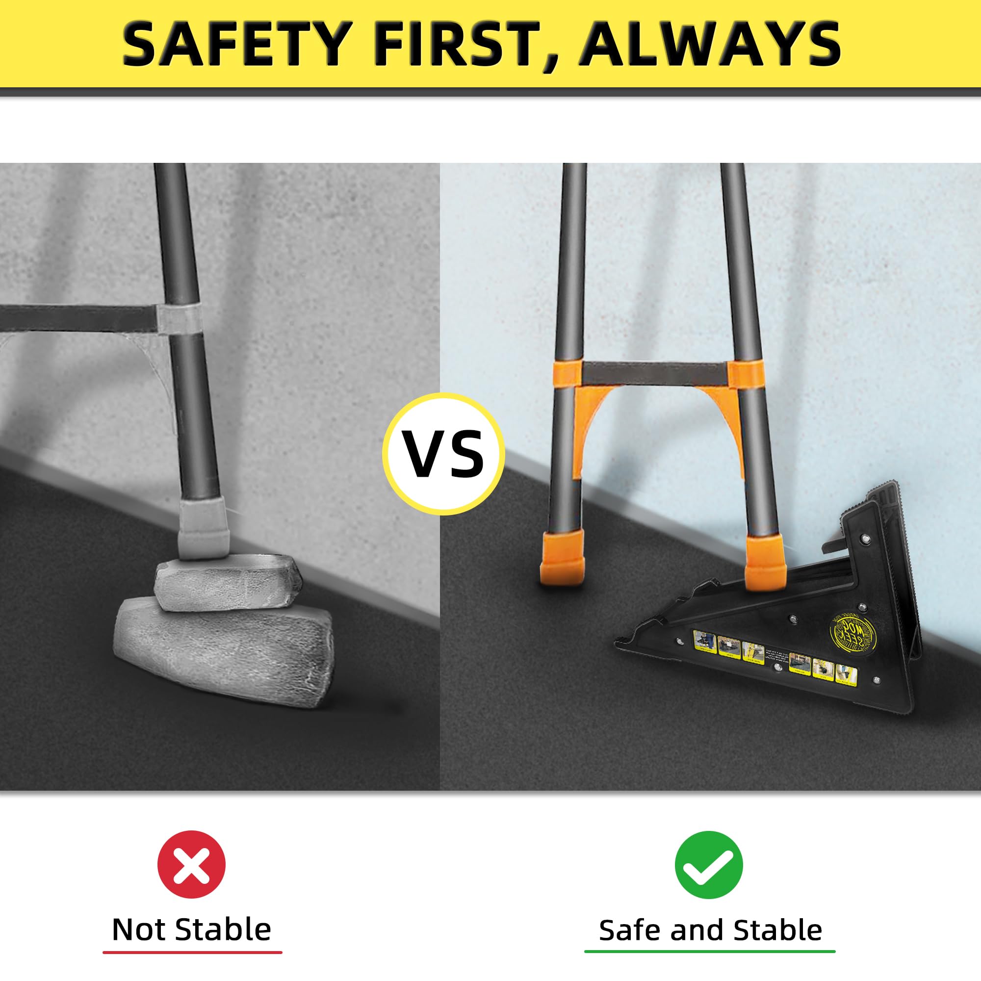 Ladder Leveler, Pitch Hopper, Ladder Stabilizer With Storage, Ladder ...