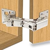 WANLIAN 170 Degree Hinges Frameless Cabinet Door Hinges Hidden ...