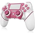 Amazon.com: Wireless Controller For PS4, Pink ps4 controller with Dual ...