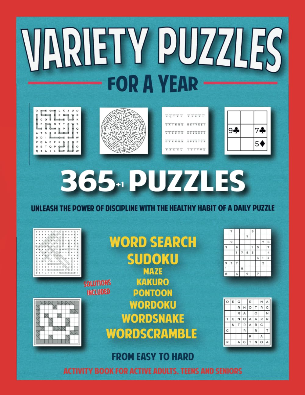 VARIETY PUZZLES FOR A YEAR 365+1 Puzzles for Teens, Adults and Seniors ...
