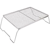 Amazon.com : REDCAMP Folding Campfire Grill 304 Stainless Steel Grate ...
