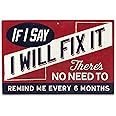 Amazon.com: Open Road Brands If I Say I Will Fix It Metal Sign - Funny ...