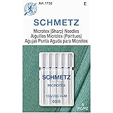Amazon.com: SCHMETZ Microtex Sharp Sewing Machine Needles - Quilting ...