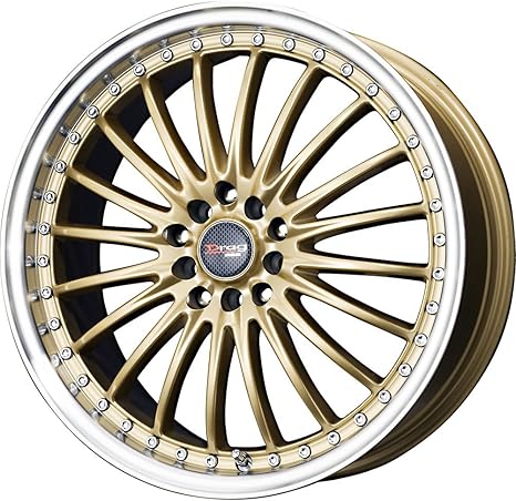 Amazon.com: Drag DR-31 Gold Wheel with Machined Lip (18x7.5"/5x100mm ...