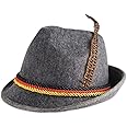 Amazon.com: Beistle German Alpine Hat for Adults, Gray, One Size ...