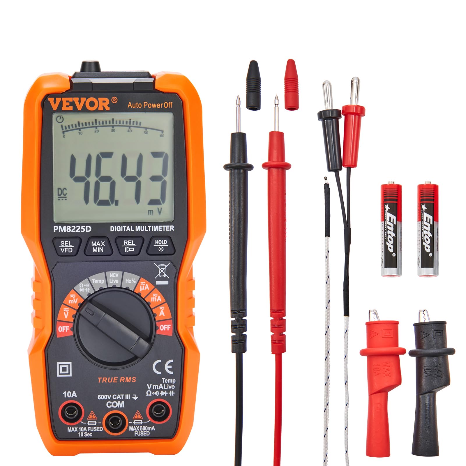 Mua VEVOR Digital Multimeter, 6000 Counts, Multimeter Tester DC AC ...