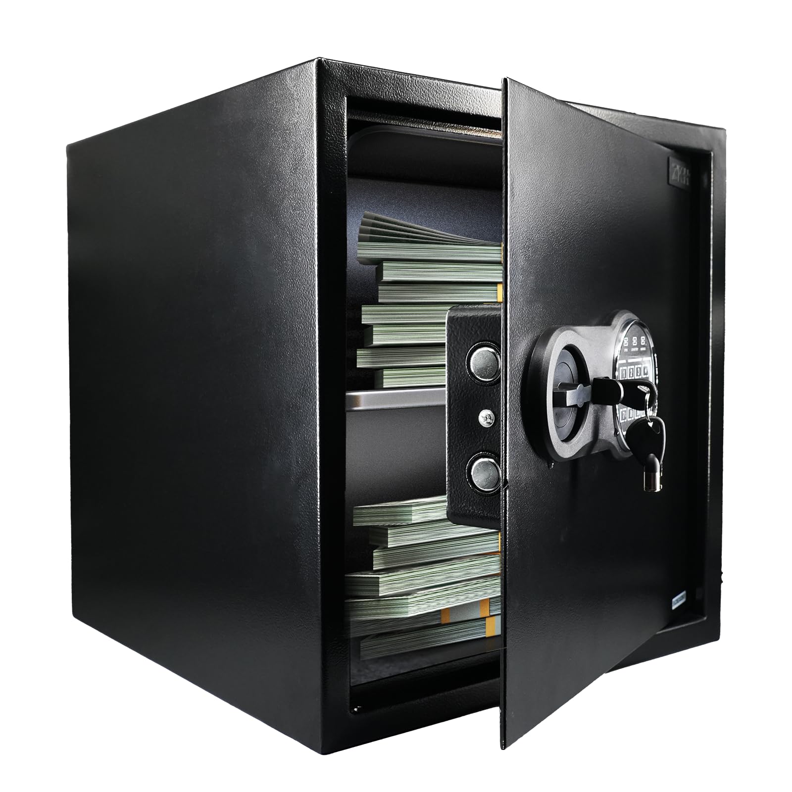 ZKH Safe Box, 1.5 Cubic Feet Money Safes with Digital Keypad Lock and ...