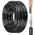 Amazon.com: MOOKEERF 20 Gauge 4 Conductor Shielded Wire 50FT,20AWG 20/4 ...