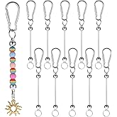 Amazon.com: SUNNYCLUE 1 Box 20Pcs Beaded Key Chain Bars DIY Beaded ...