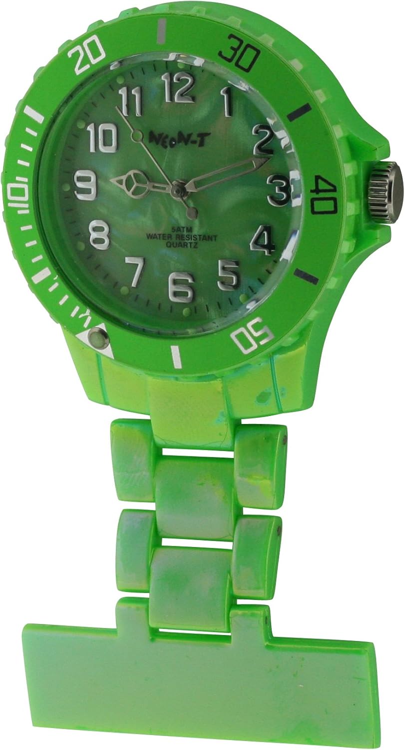 Neon T Ladies Green FOB Watch-NE24/F: Amazon.co.uk: Watches