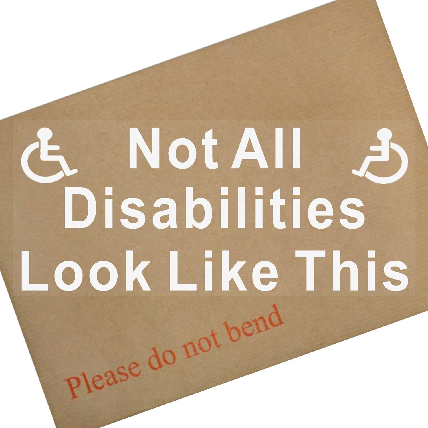 Platinum Place Not All Disabilities LOOK LIKE THIS-Window Sticker for ...