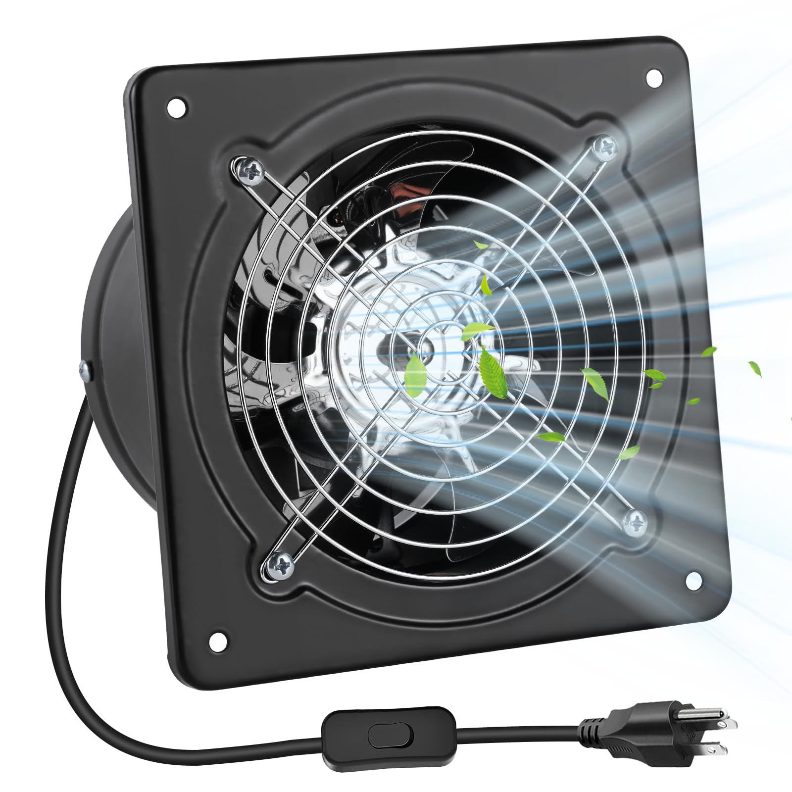 YUCHENGTECH 8in Exhaust Fan Wall Mount Ventilation Fan Through-Wall ...