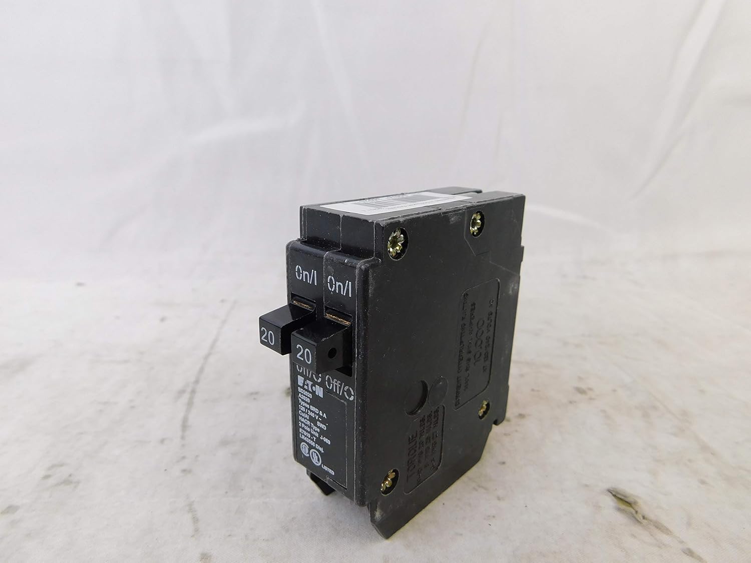 Eaton BD2020 Plug-In Mount Type BD Duplex Circuit Breaker 1-Pole (2) 20 ...