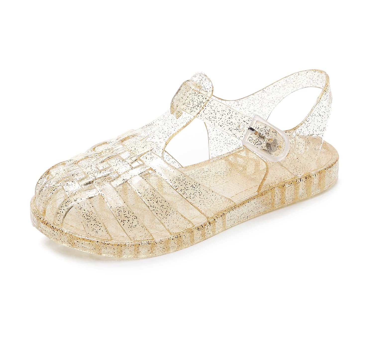 Jelly Shoes for Little Girls Summer Beach Retro Jellies Sandals T-Strap ...