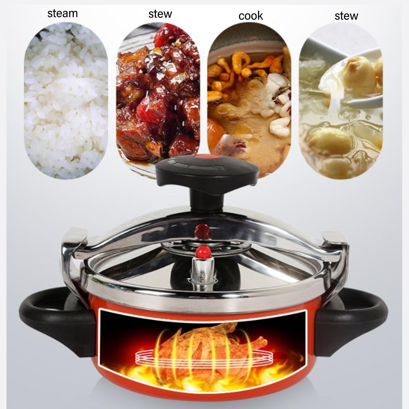 Mua Mini Pressure Cooker, 2L 2L Stainless Steel Pressure Pot with ...