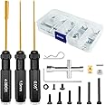 Amazon.com: OGRC Steel Screws Set SCX24 Tool Kit with 3 PCS Hex Screwdriver 0.05'' 1.5mm Hex Nut ...