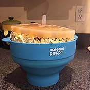 Amazon.com: Colonel Popper Healthy Microwave Popcorn Maker Silicone ...