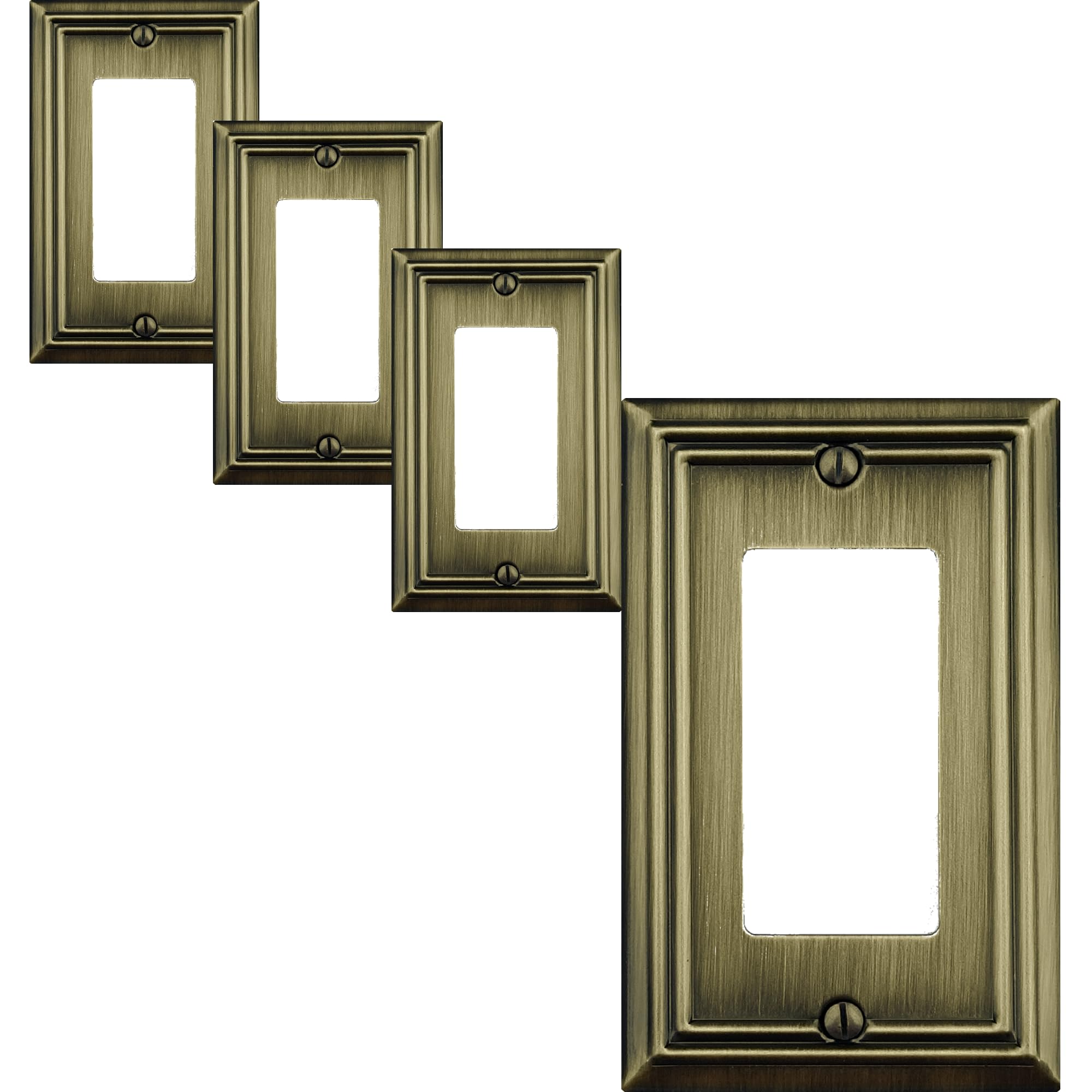 OKAWYC Single Decorator Light Switch Cover Adler Metal Wall Plate, 4 ...