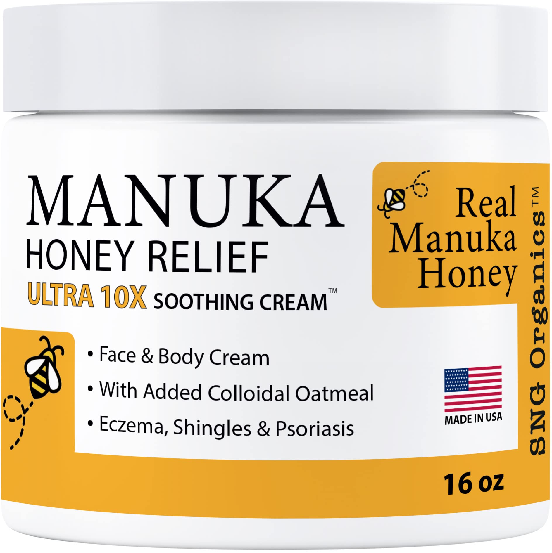 Mua Manuka Honey Eczema Cream (16oz) Moisturizing Lotion Treatment ...