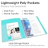 Dunwell 9x12 Presentation Binder with Clear Plastic Sleeves (Aqua ...