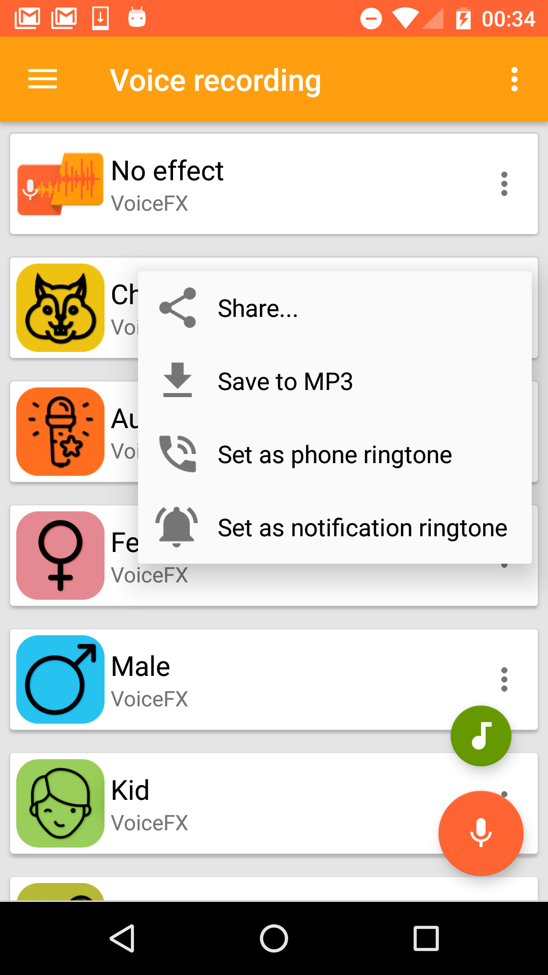 Voice Changer Voice Effects FX:Amazon.it:Appstore for Android