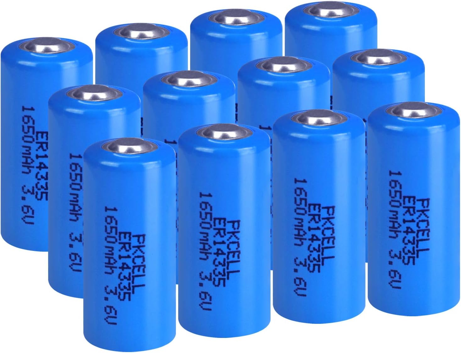 Amazon.com: ER14335 2/3AA 3.6V 1650mAh Primary Lithium Battery 12-Pack ...