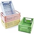 Amazon.com: YETOOME 4 Pack Mini Plastic Baskets for Shelf Storage ...