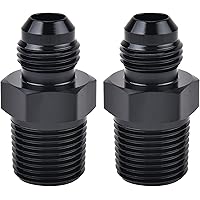 Amazon.com: EVIL ENERGY 6AN Male Flare to 3/8" NPT Pipe Fitting Adapter Aluminum Straight Black ...