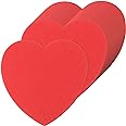 Amazon.com: 200 Pieces Hearts Cutouts Paper Heart Shapes 4 Inch Red ...