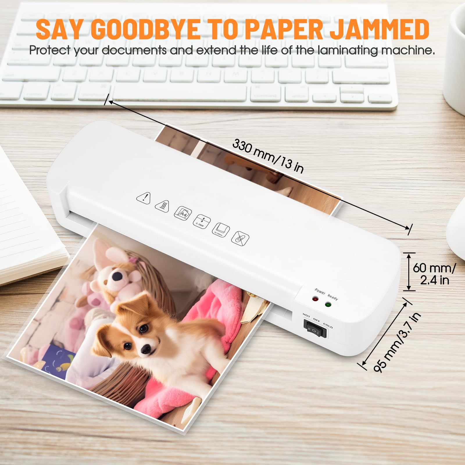 Laminator,Laminator Machine, 9 Inch Laminating Machine With 20 ...
