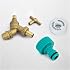 Lockshield 1/2" Hose Union Bib Tap Outside Garden Tap secure against ...