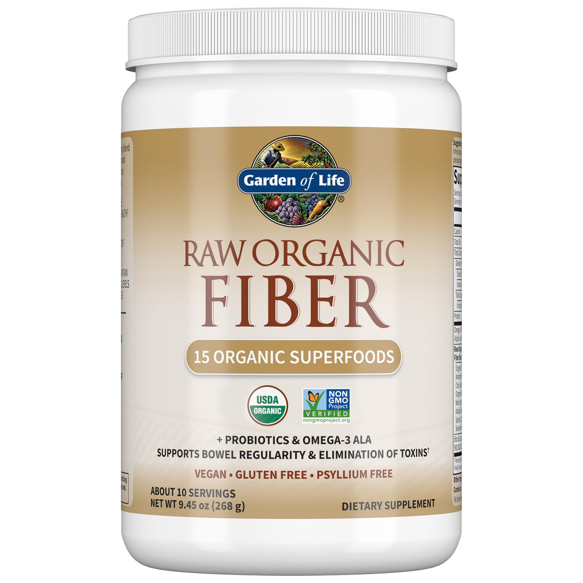 Mua Garden of Life Raw Organic Fiber Powder, 10 Servings, 15 Organic ...