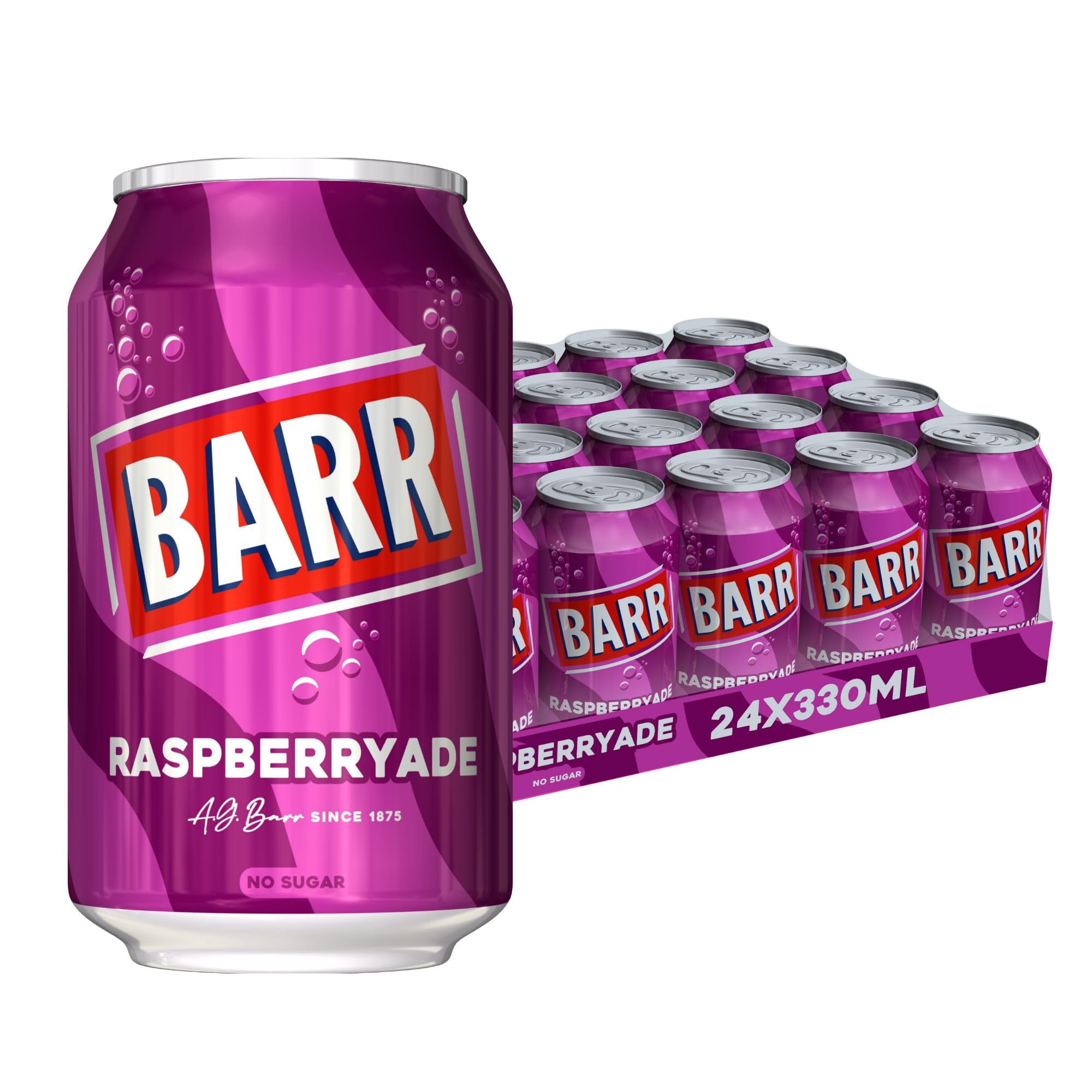 Mua BARR since 1875, 24 Pack Sparkling Raspberryade, Low Sugar ...
