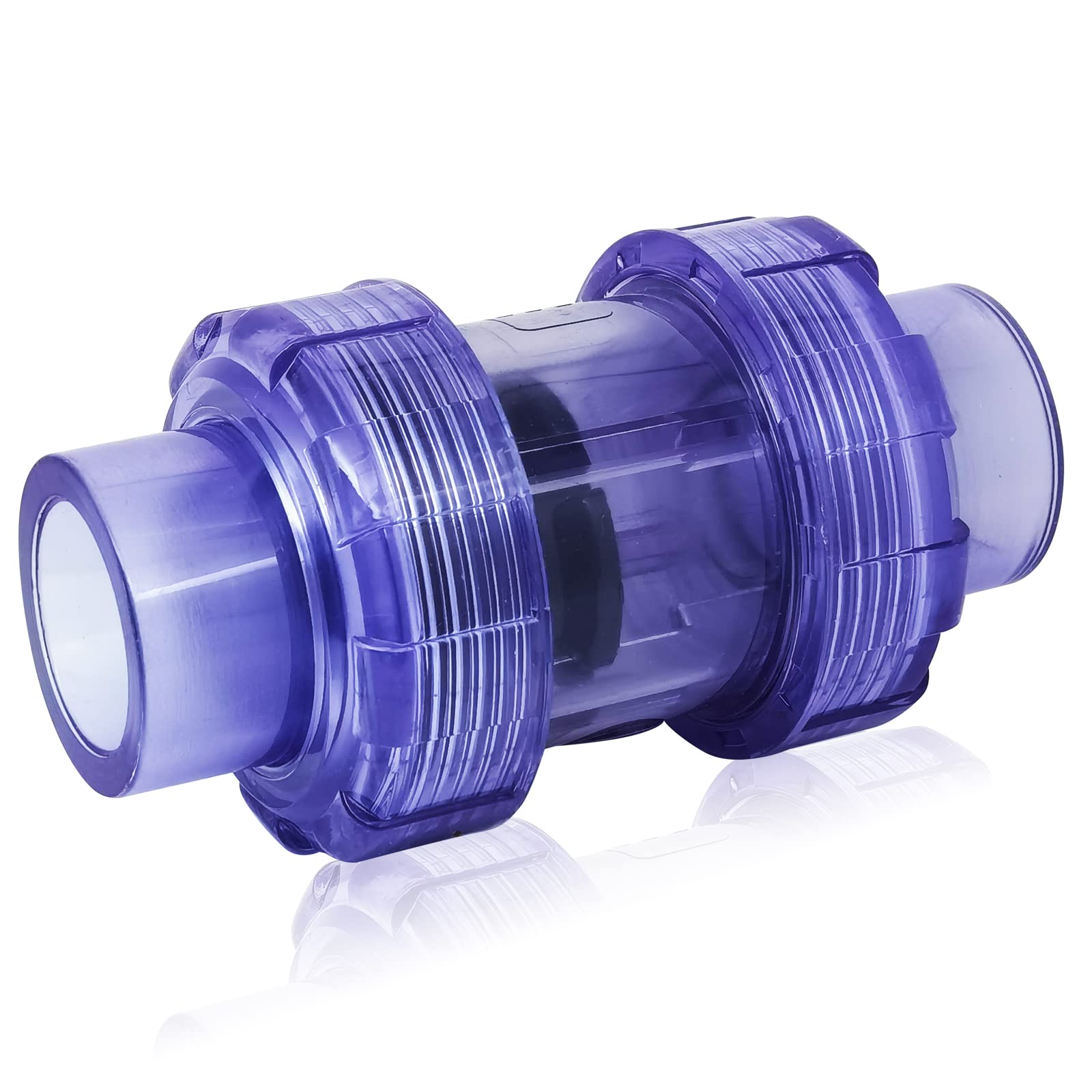 40mm Pipe Check Valve 3/4 Inch True Union Check Valve Transparent Blue ...