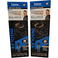 Amazon.com: Copper Fit Balance Copper Infused Orthotic Insole, Medium ...