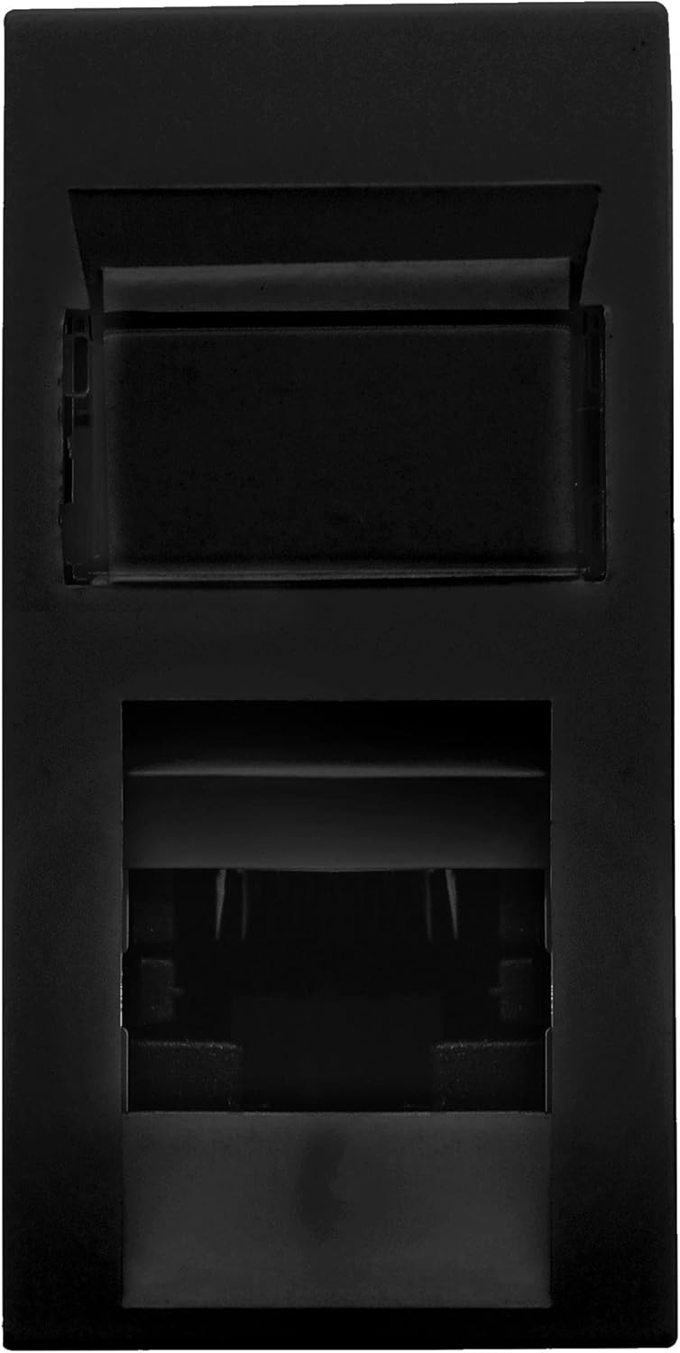 Euro Communication Modules RJ45 CAT 5E Black – BigaMart