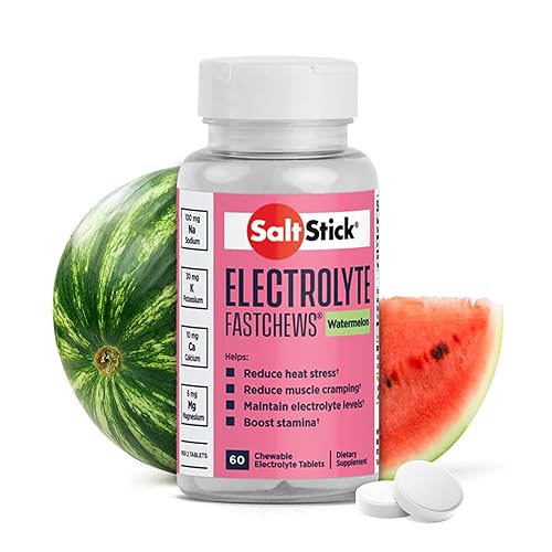 SaltStick FastChews Electrolytes - 60 Chewable Electrolyte Tablets ...