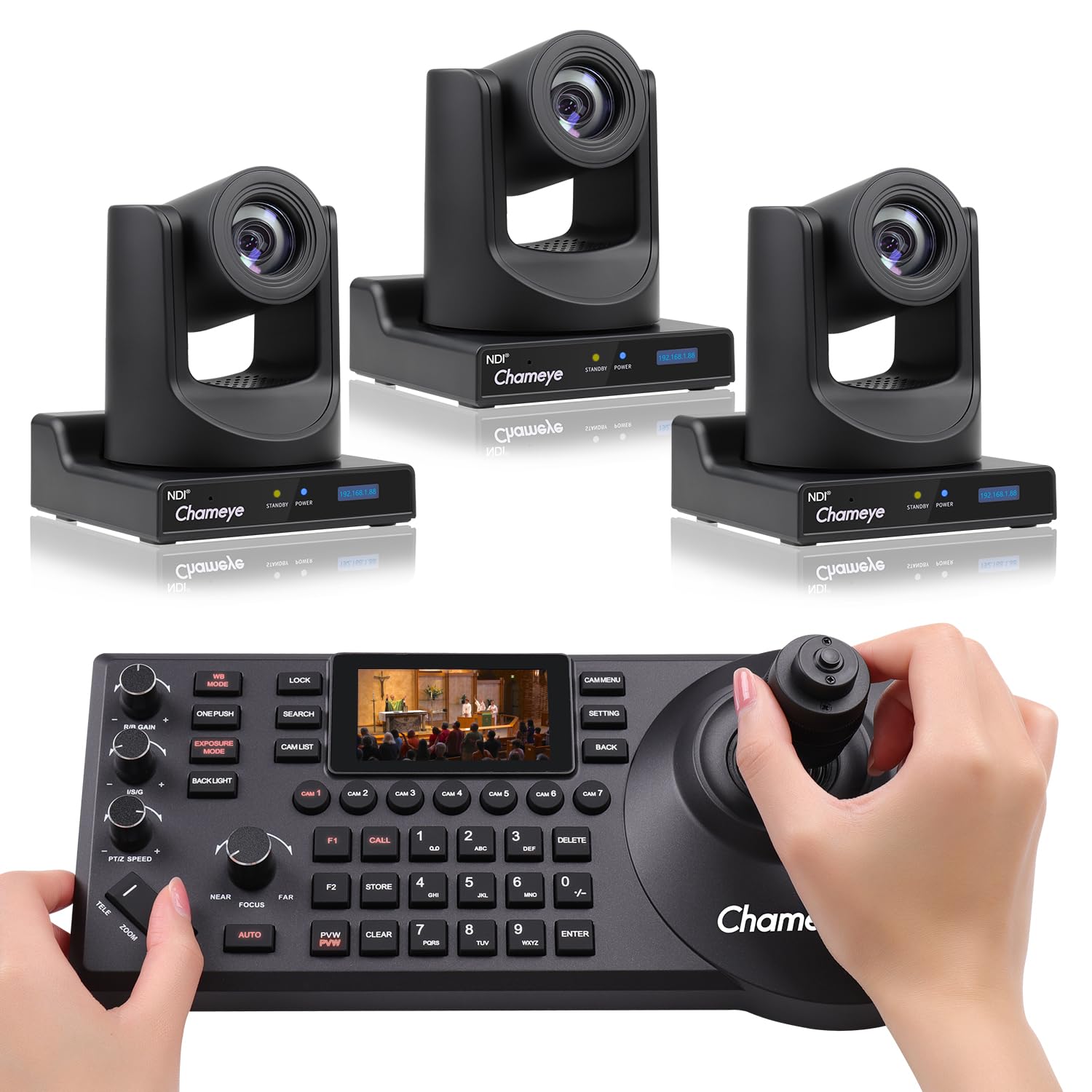 Mua Chameye PTZ Camera NDI HX3 & AI Tracking, 20X Optical Zoom PoE HDMI ...