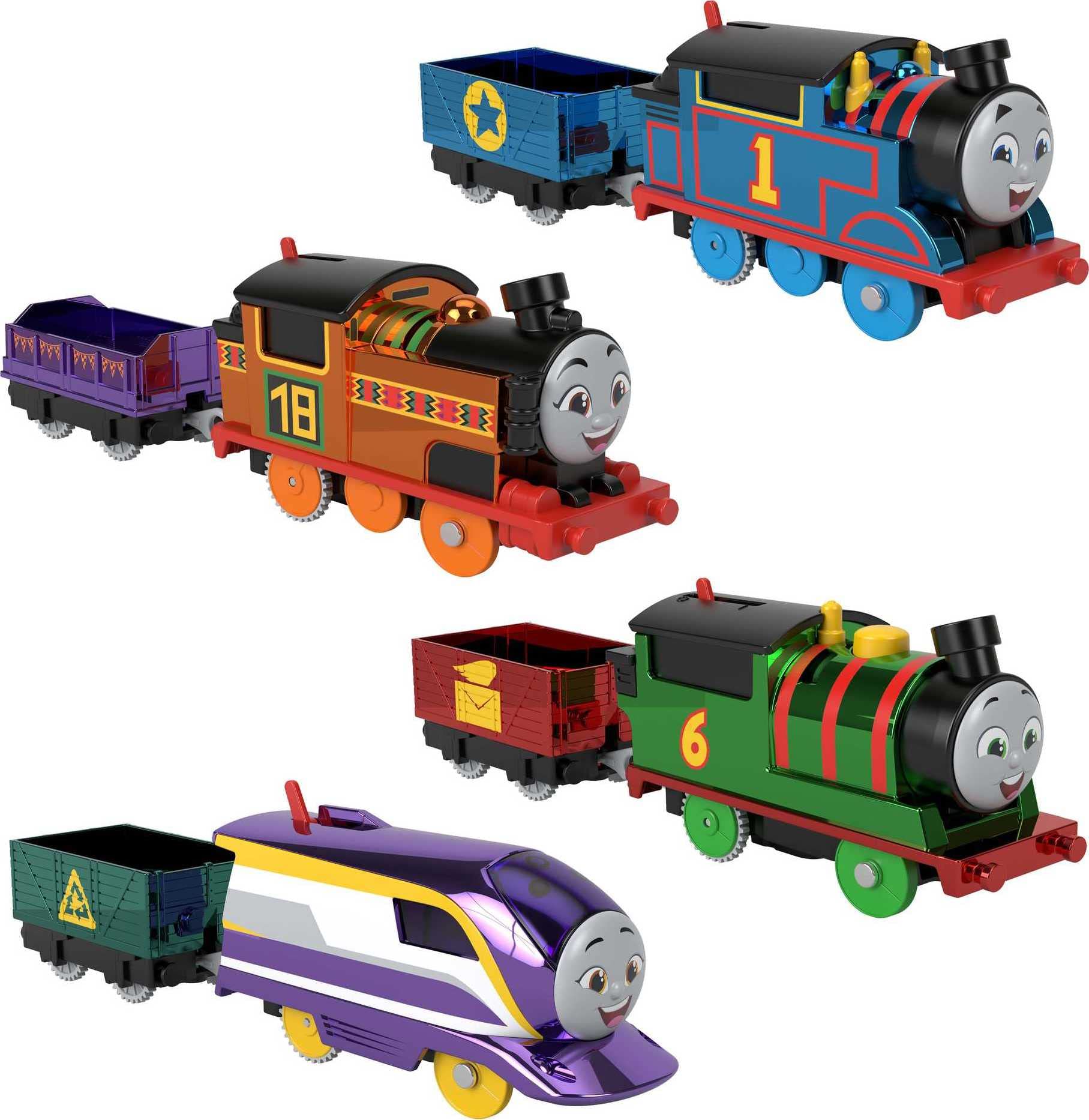 Mua Thomas & Friends Motorized Toy Trains, Set of 4 Engines Thomas Nia ...
