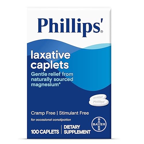 Phillips' Laxative Caplets, With Naturally Sourced Magnesium Supplement ...