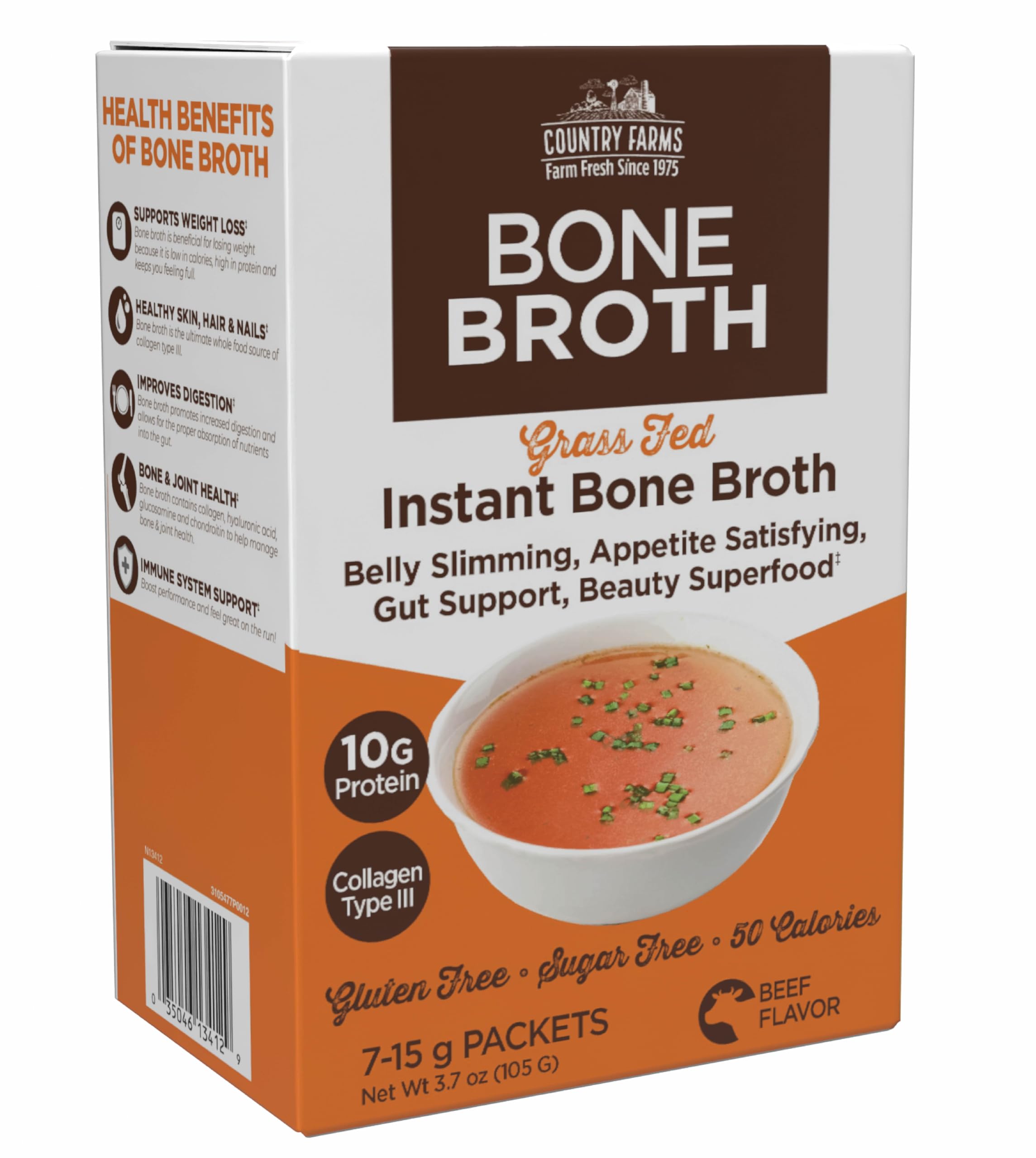 Mua COUNTRY FARMS Skinny Broth, Instant Beef Bone Broth, 10G Protein ...