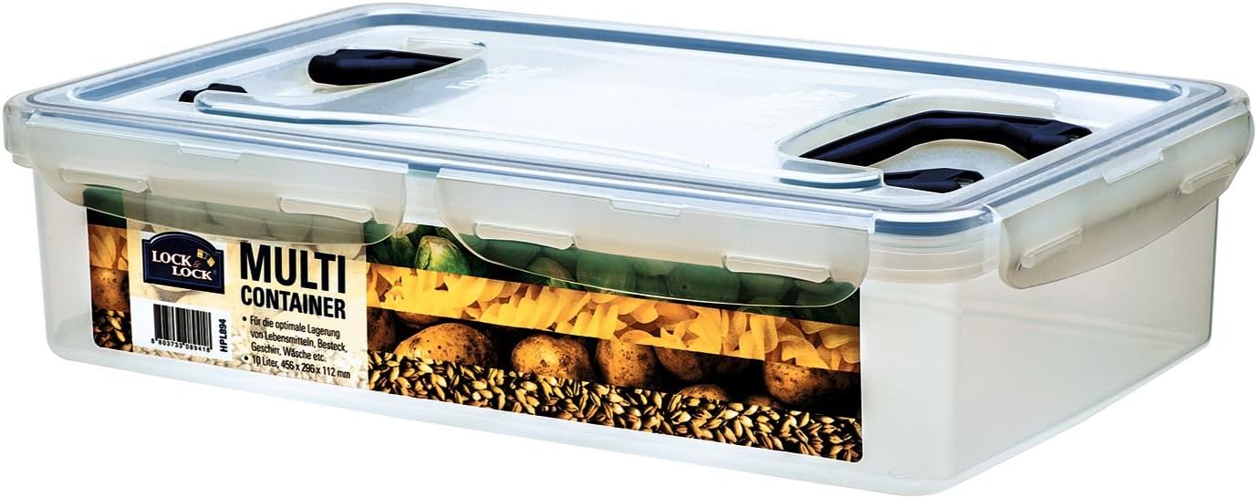Lock und Lock PP Classic, Multiple-Use, Frischhaltebox mit Griffen 10 l ...