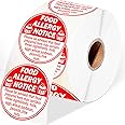 Amazon.com : Allergy Sticker for Cake Food Allergy Stickers 2 Inch ...