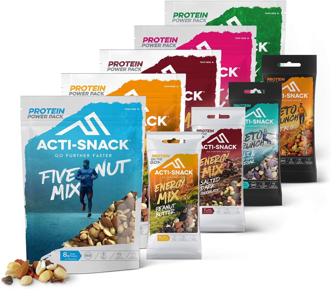 ACTI-SNACK Power-Up Snack Bundle. Healthy Snacks. Natural Nut Mixes ...