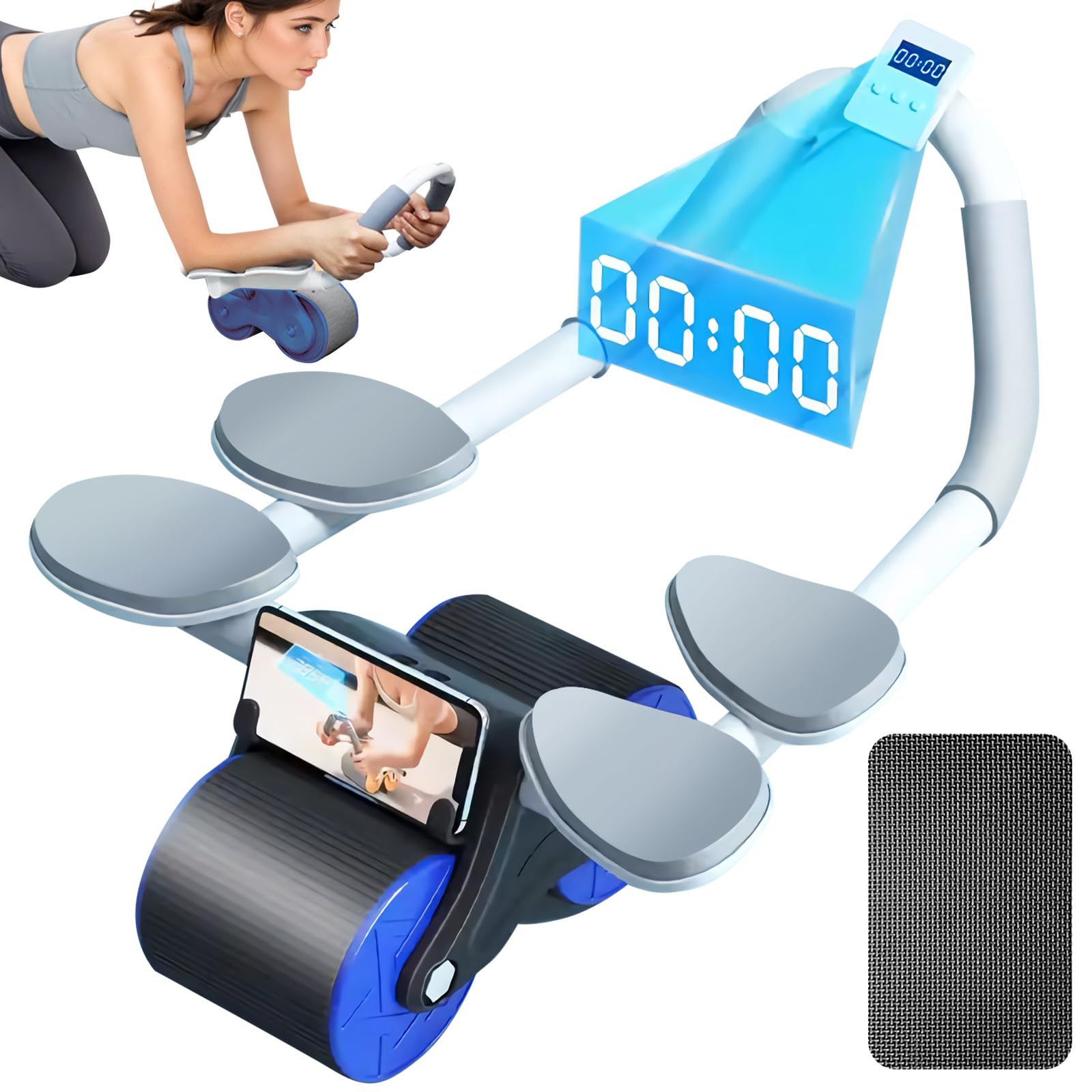 Mua Ab Roller Wheel - Ab Roller with Elbow Support, Automatic Rebound ...